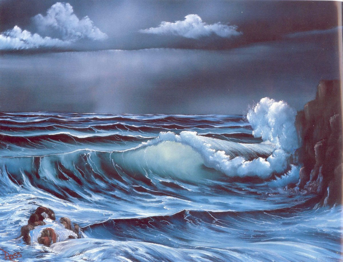 Black Seascape Workshop: May 24 – Chris Taylor Certified Bob Ross ...